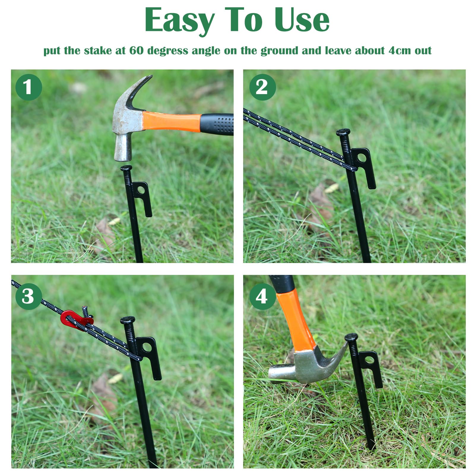 Snapklik.com : Suzile 48 Pcs Tree Stake Kit, Heavy Duty Tree Staking ...