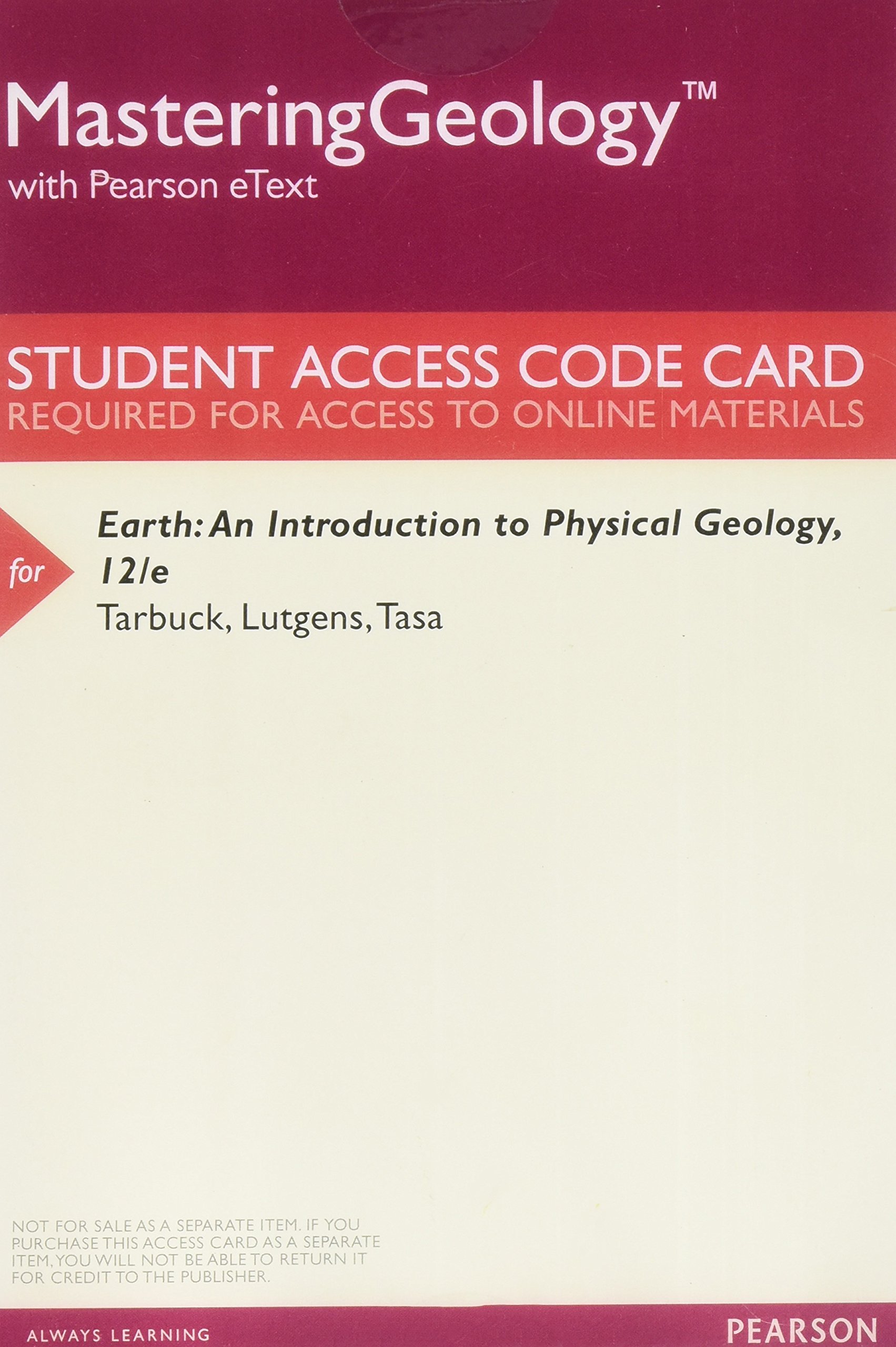 Amazon.com: Mastering Geology with Pearson Etext - Valuepack Access ...