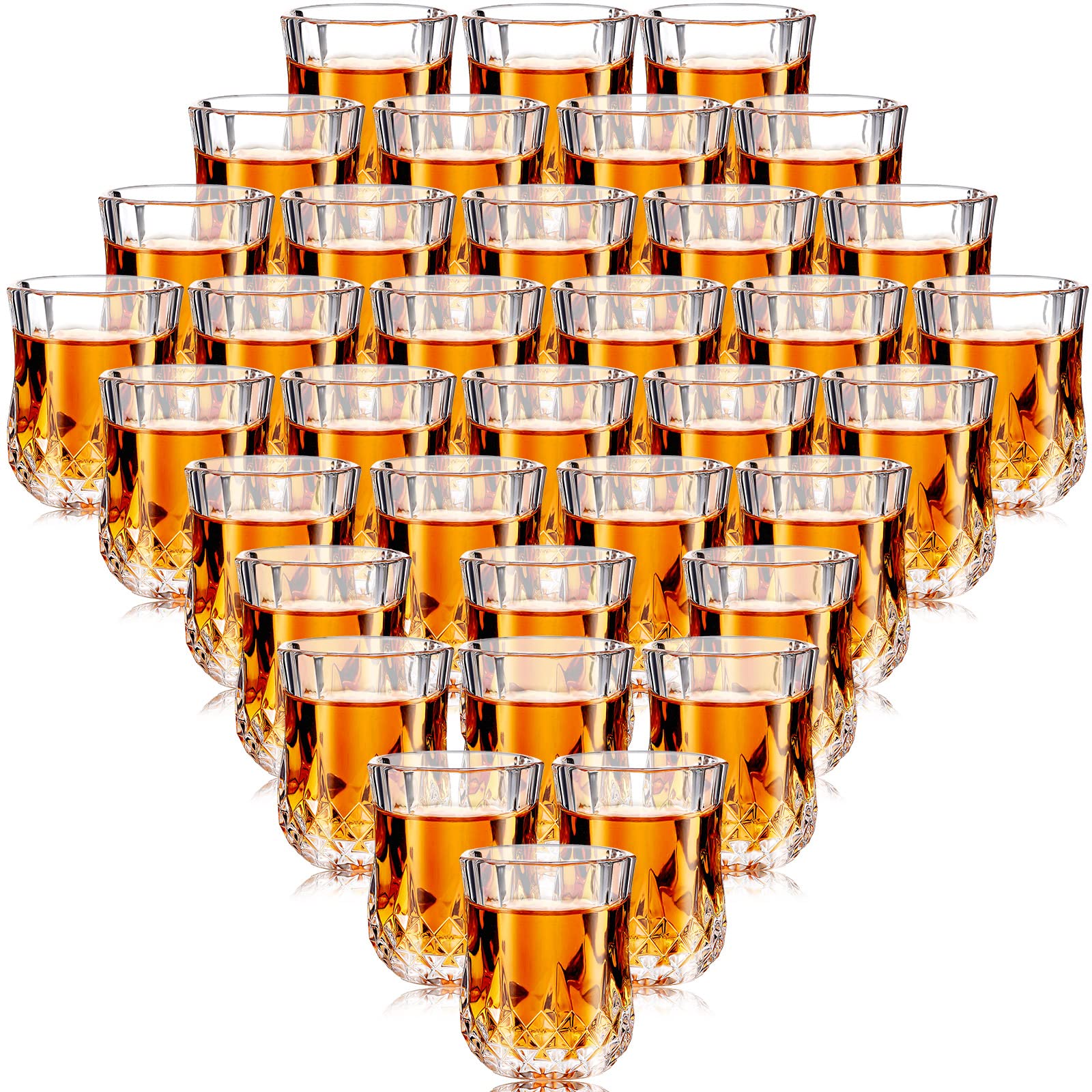 Amazon.com | 1.7oz Mini Shot Glasses Set Tasting Glasses Heavy Base ...