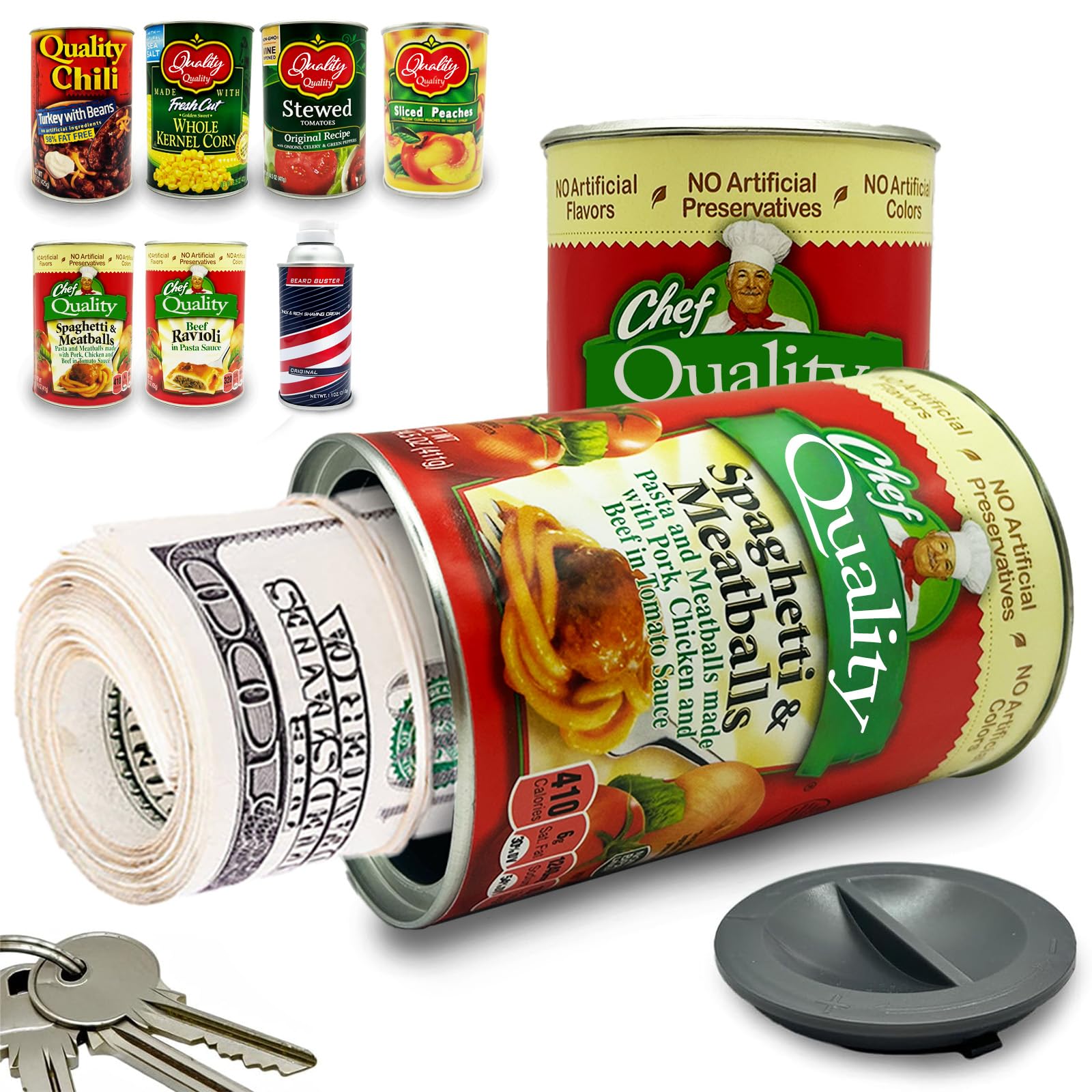 Fake Soup Can Diversion Safe - Keep Your Valuables Safe - Storage Home ...