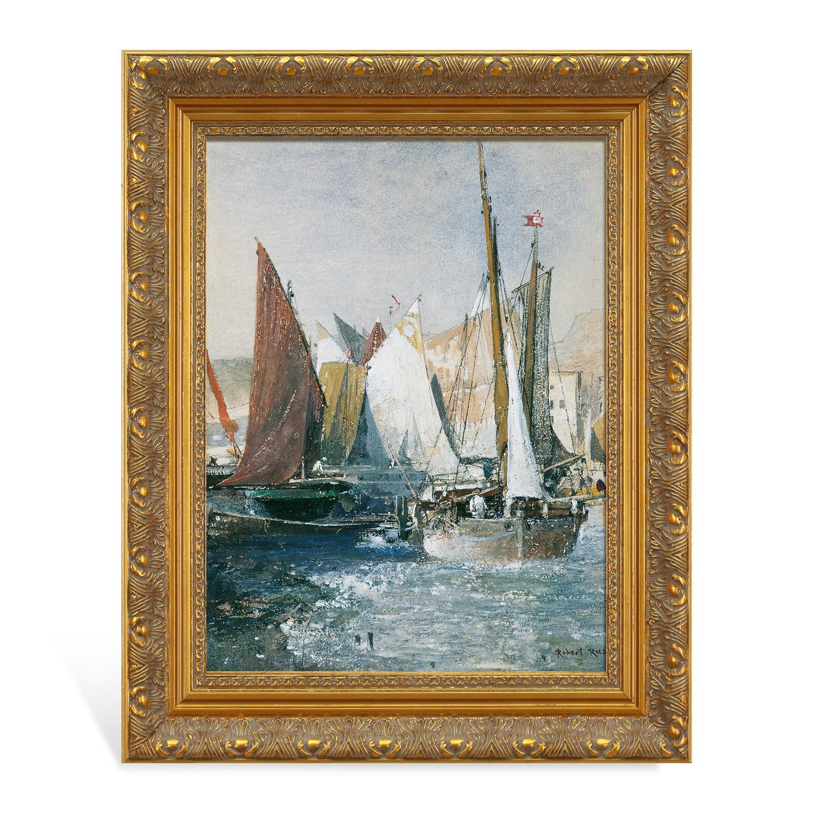 Amazon.com - FOLKOR Rustic Wood Frame for 14x18 Canvas Painting, 2.4 ...