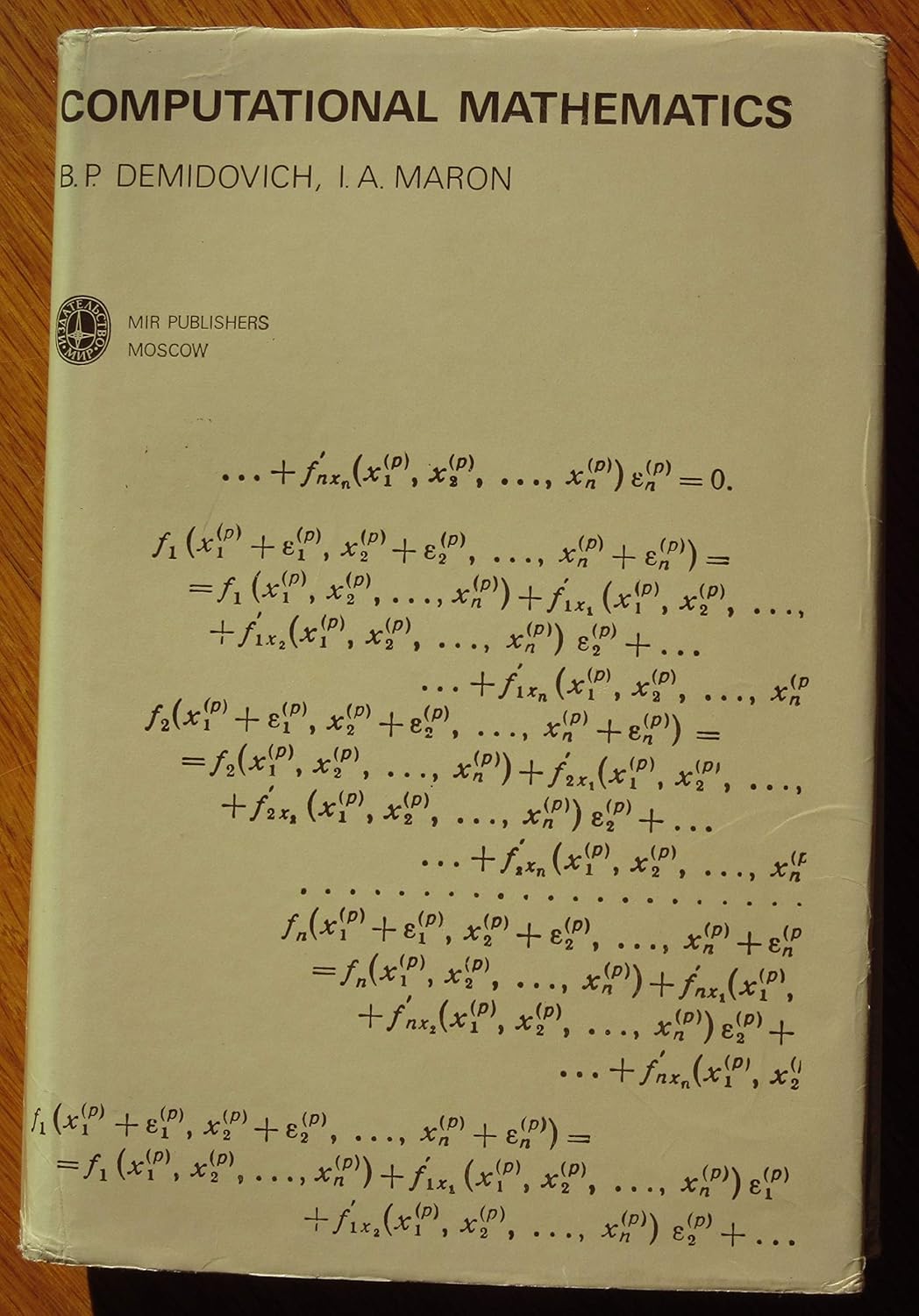 Computational Mathematics: Demidovich & Maron: Books - Amazon.ca