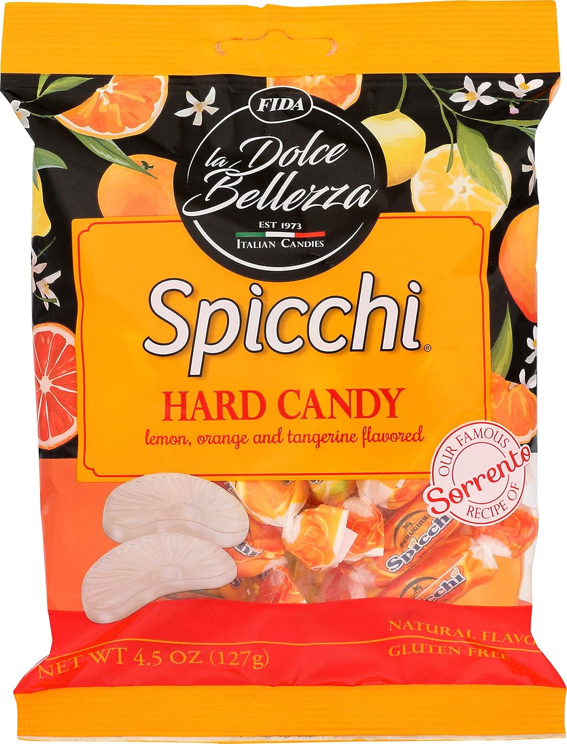 Amazon.com : Fida - Spicchi (Sorrento) Flavored Candy Bag - 4.5Oz (127g ...