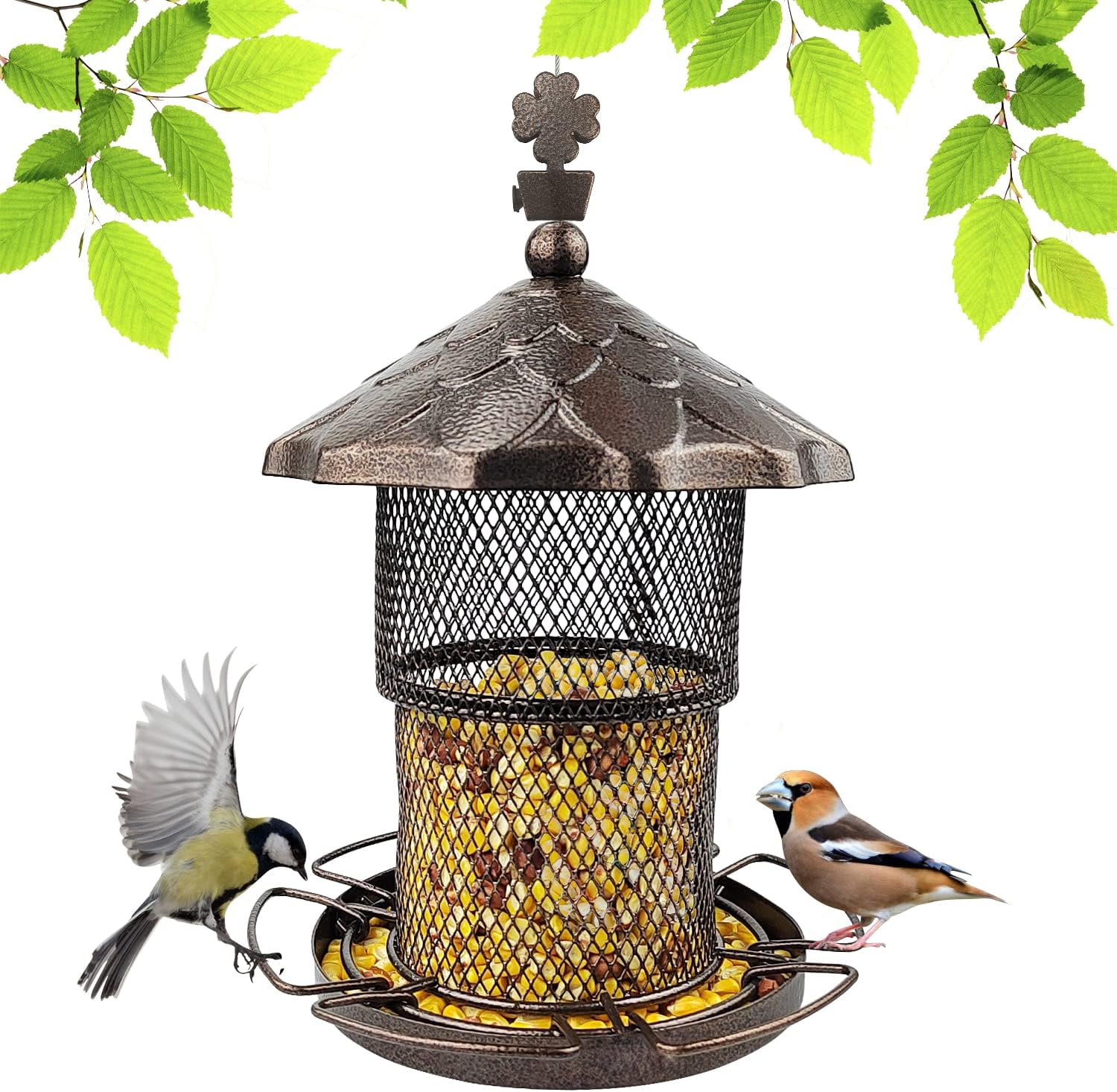 WILDLIFE FRIEND Bird Feeder, 141 cm, Hanging, Squirrel Proof, Heavy ...