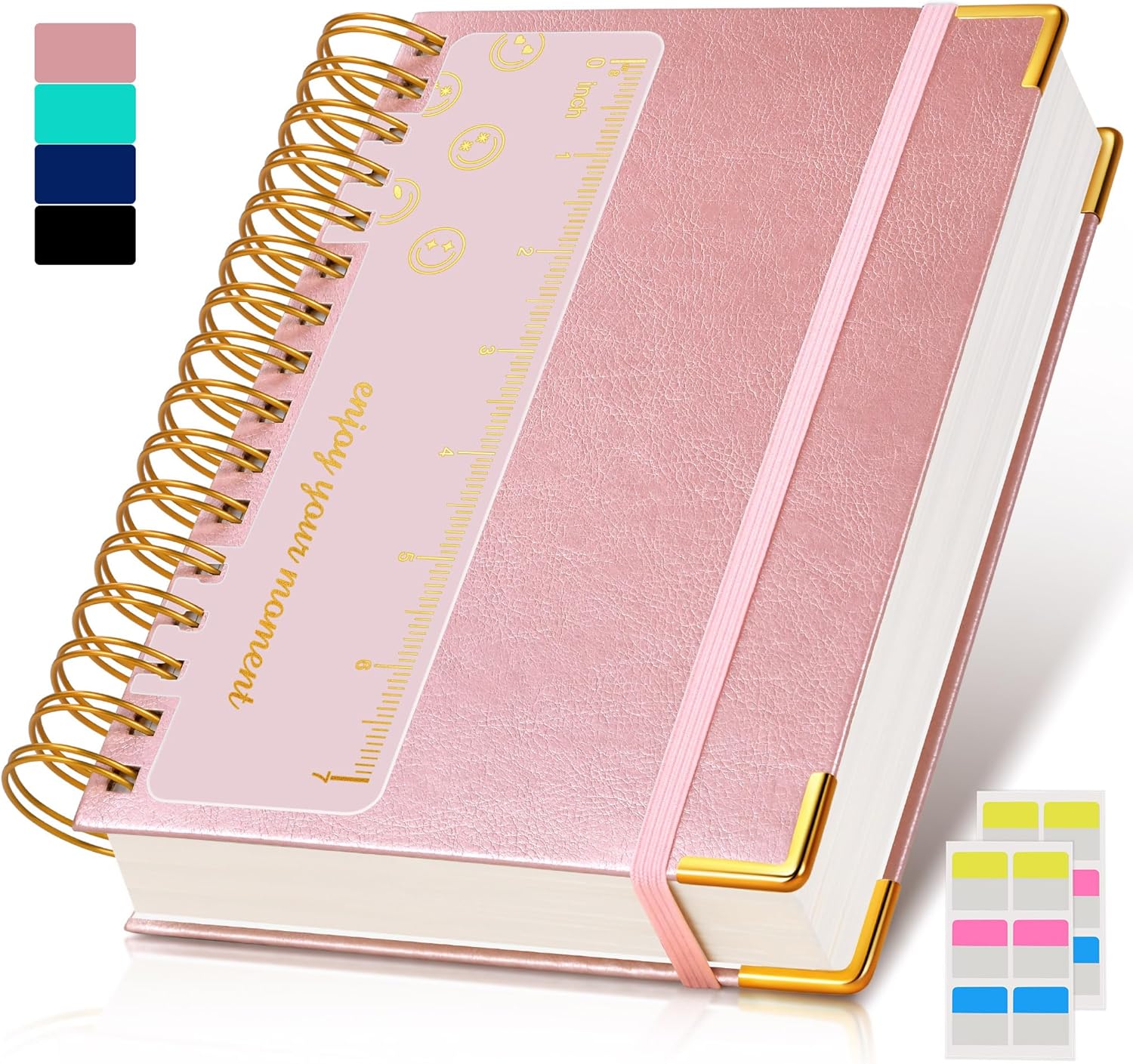 Amazon.com : Spiral Notebook Journal 5.75” x 8.38”, 300 Pages Hardcover ...