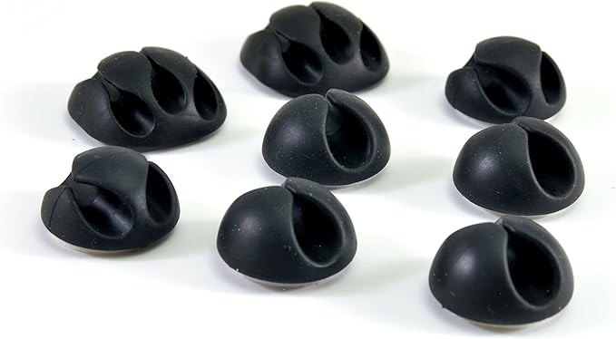 Cable Tidy Clips 8 Mixed Multi Pack, cable management system, Desktop ...