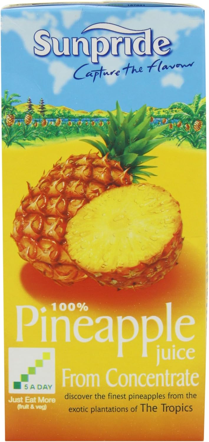 Sunpride Pineapple Juice 1 Litre (Pack of 12) : Amazon.co.uk: Grocery