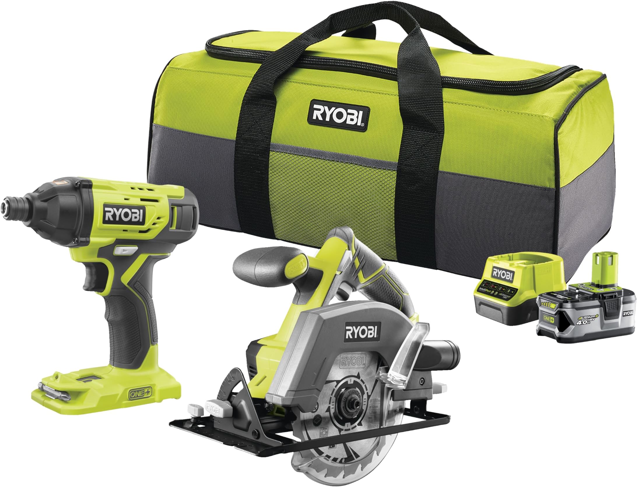 Ryobi RCK182M-140S 18V ONE+ Impact Driver and Circular Saw Kit (1 x 4.0 ...