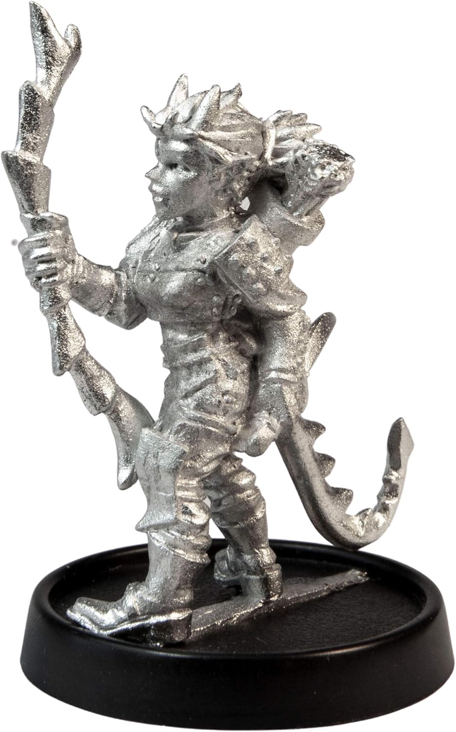 Female Tiefling Ranger Miniature Figure, 41mm - 100% Pewter Metal ...