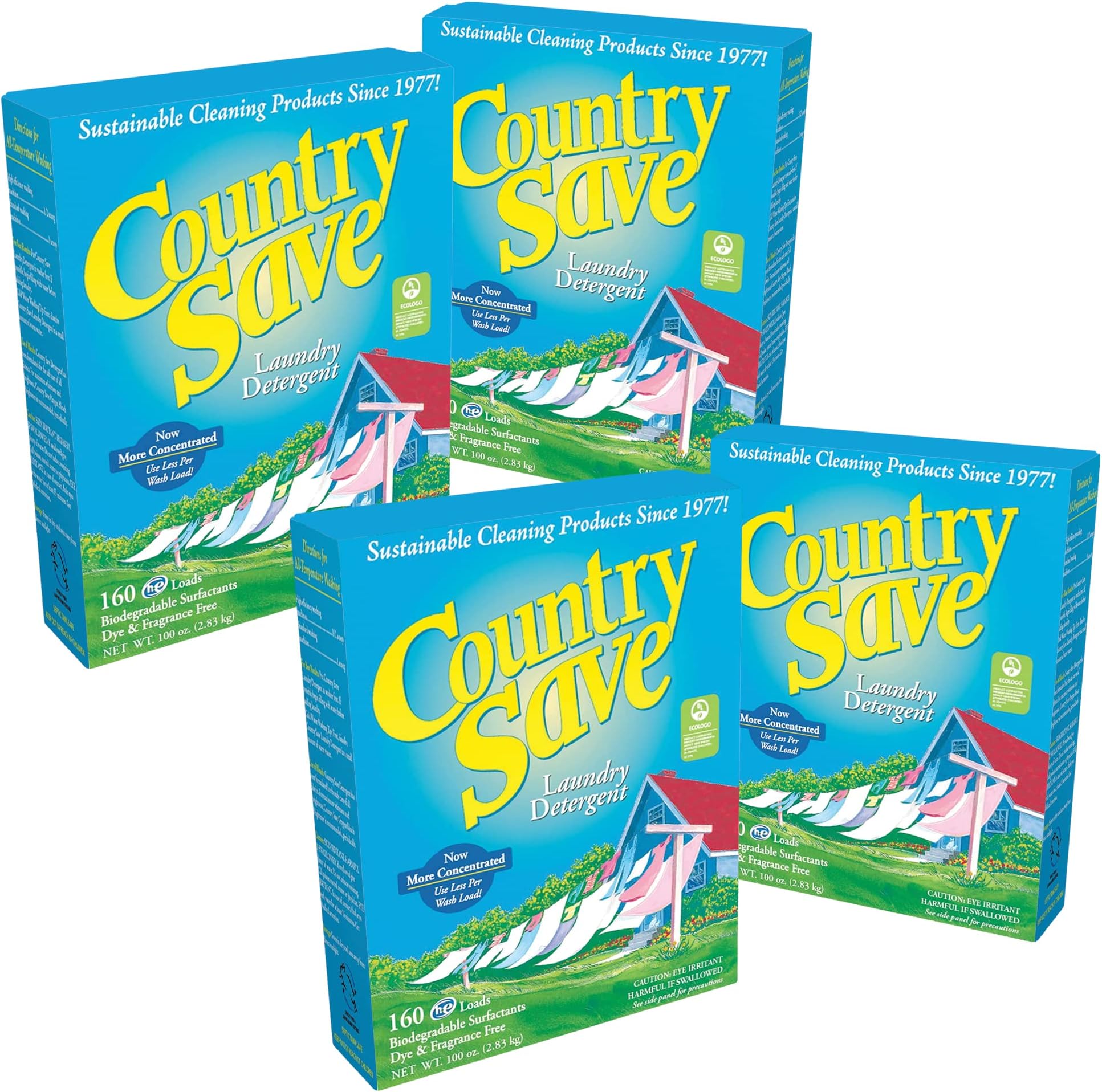 Amazon.com: Country Save HE Laundry Detergent, Powder, 160-Load, 10-lb ...
