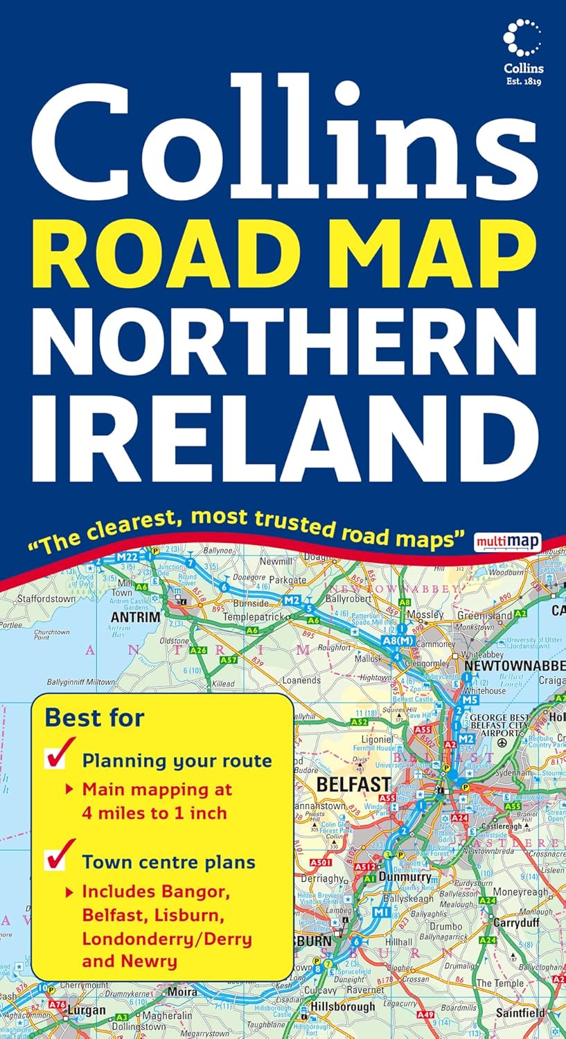 Northern Ireland Road Map: Amazon.co.uk: 9780007254590: Books