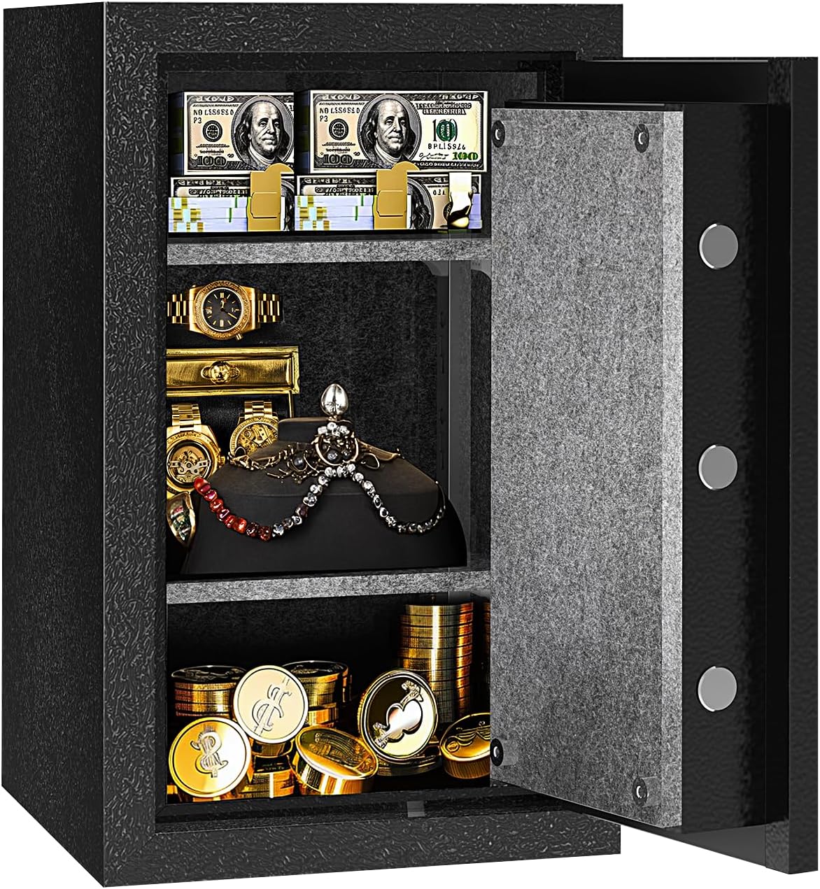 ADIMO Fireproof Safe Box for Home, 1.8 Cubic Feet Large Steel Safe ...