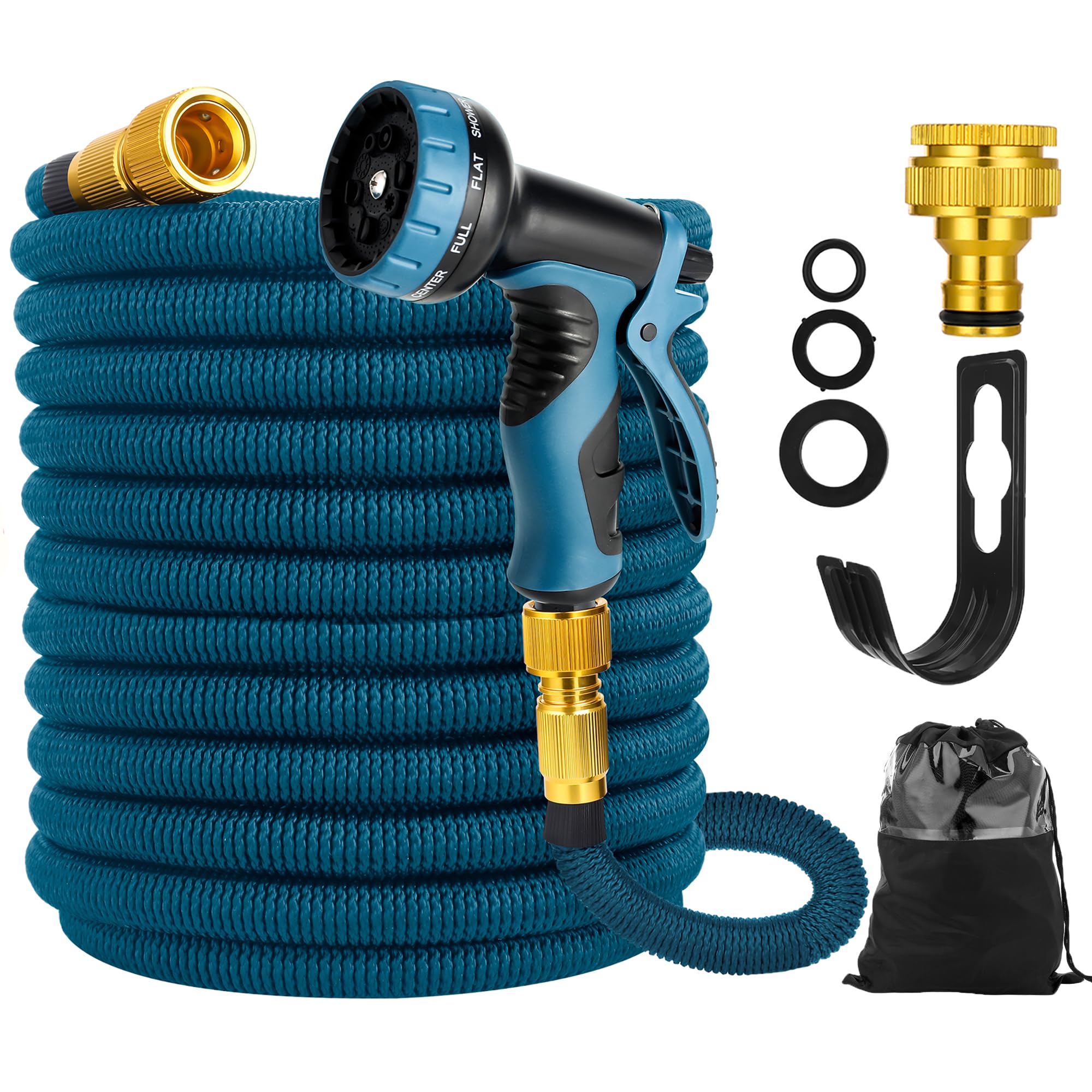 Sylken Garden Hose Expandable Garden Pipes，3 Times Expanding Flexible ...