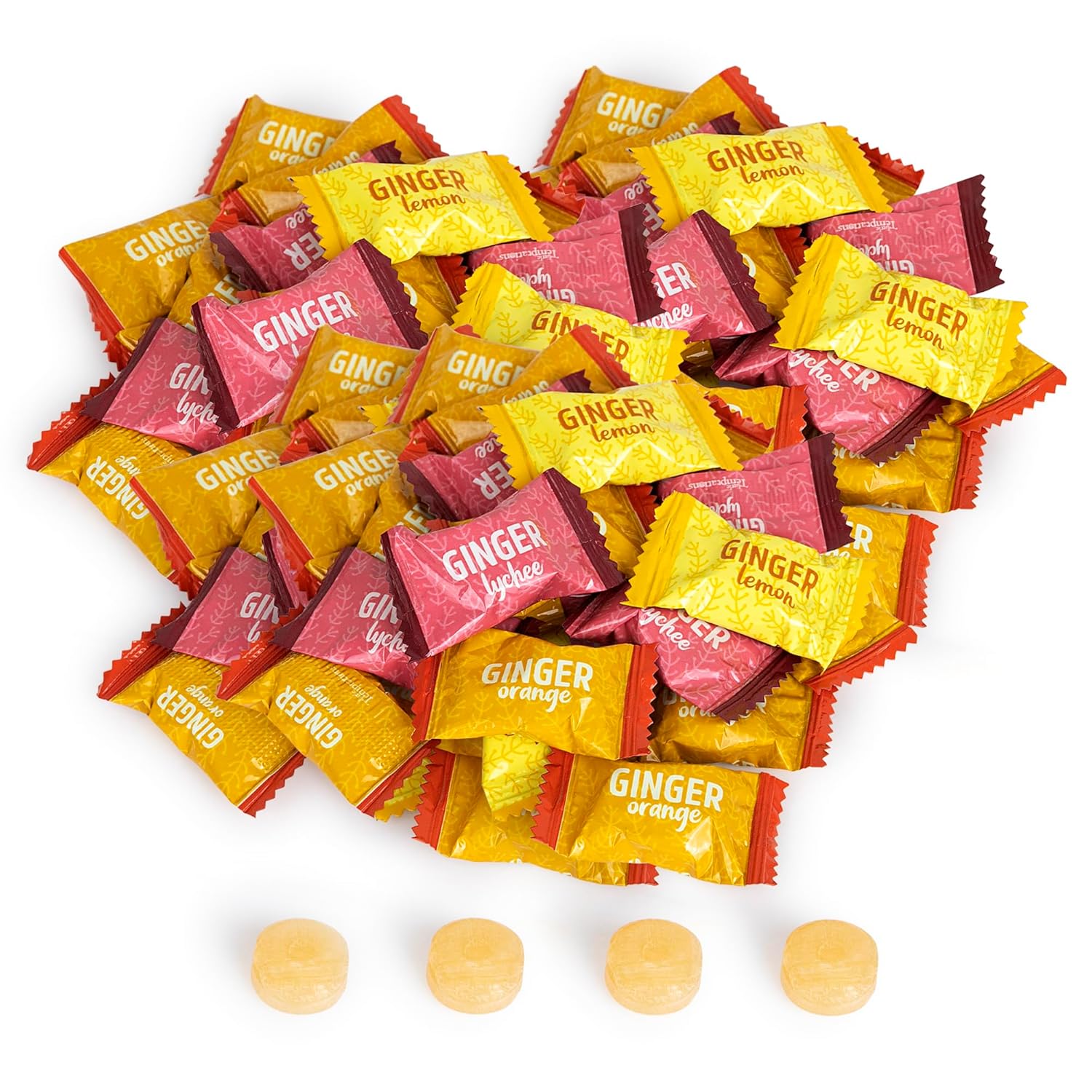 Amazon.com : Ginger Hard Candy, Assorted Fruit Flavors 2 lb bag ...