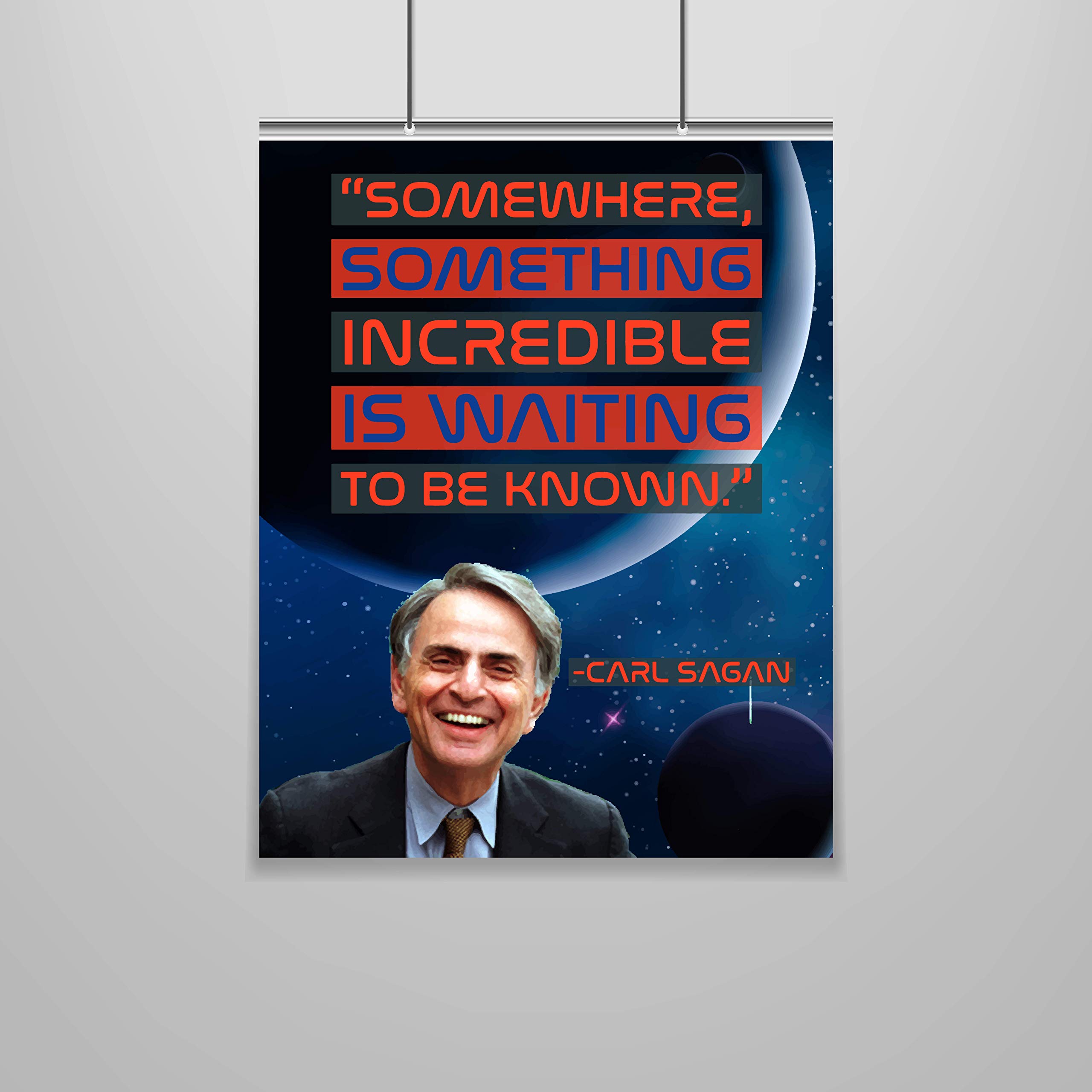 Amazon.com: Carl Sagan Quote Poster – 16 x 20 – Motivational ...