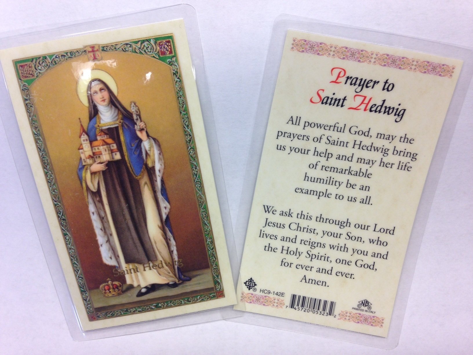 Amazon.com: Holy Prayer Cards For Saint Hedwig (Santa Eduviges) set of ...