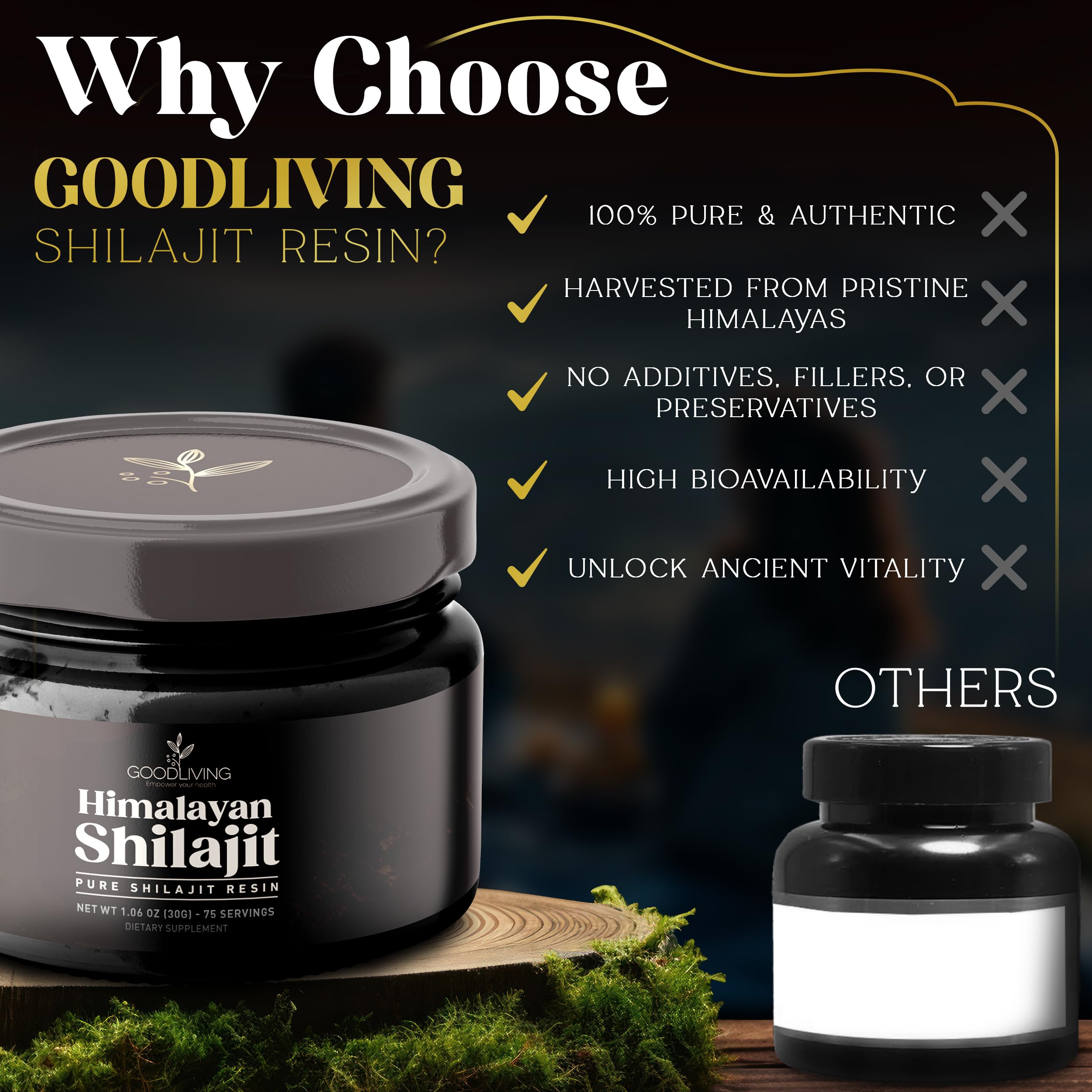 Snapklik.com : GoodLiving Pure Shilajit Resin Pure Himalayan Shilajit ...