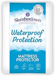 Slumberdown Waterproof Mattress Protector King Size - Soft Touch Cover ...