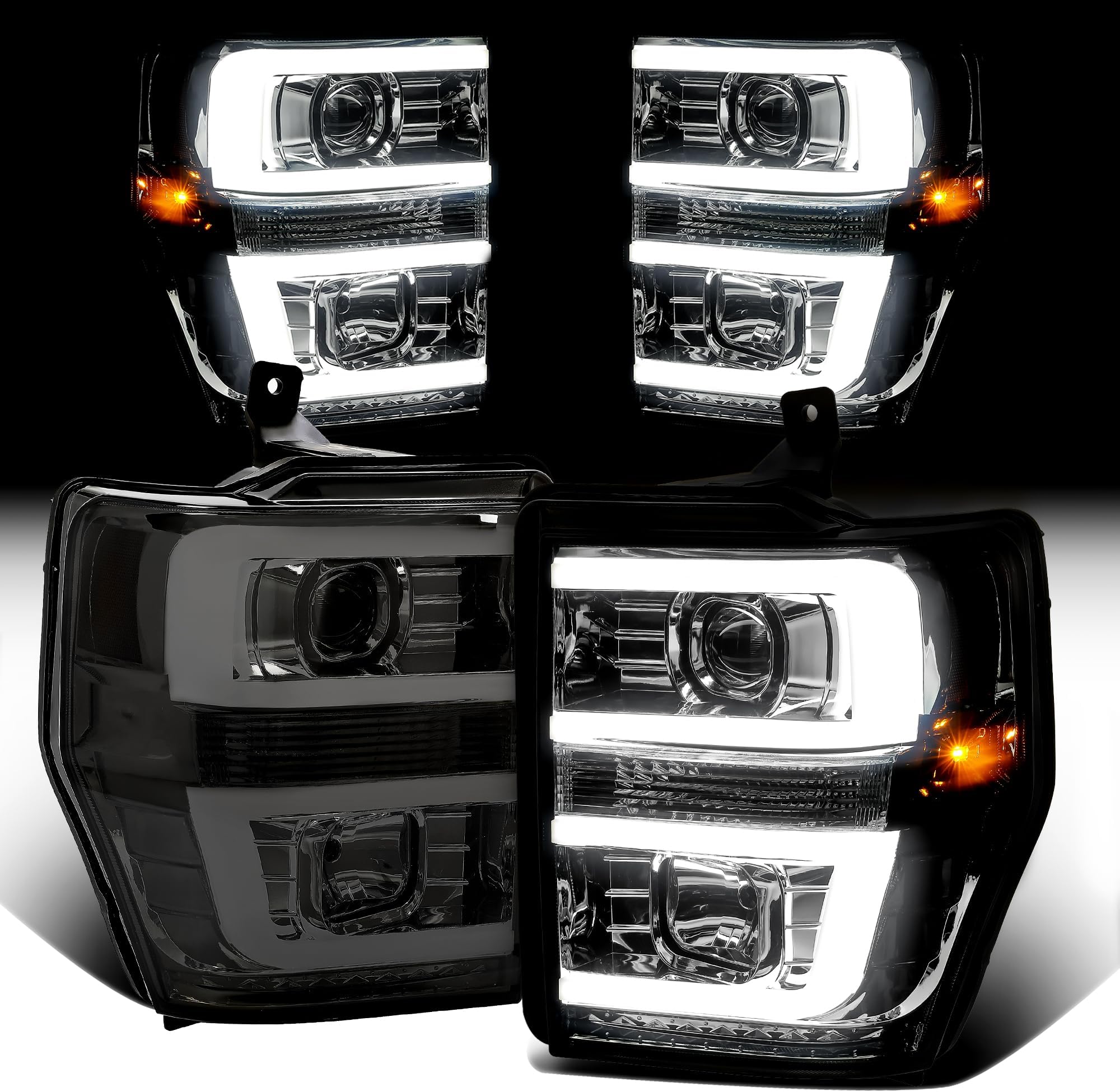 Amazon.com: HECASA Projector Headlights Compatible with 2008-2010 Ford ...