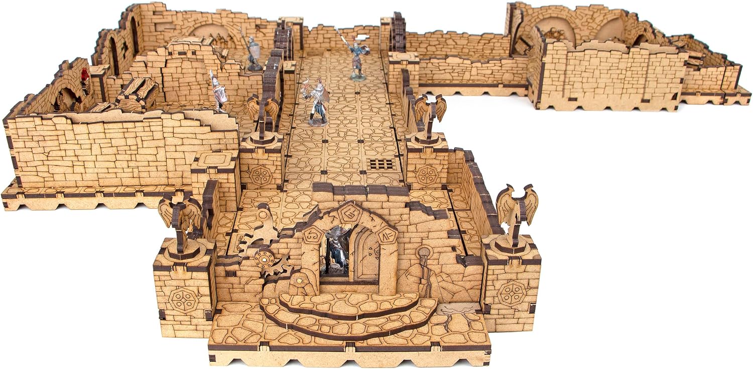 Amazon.com: TowerRex Ancient Crypt D&D Terrain, Modular Tabletop Battle ...