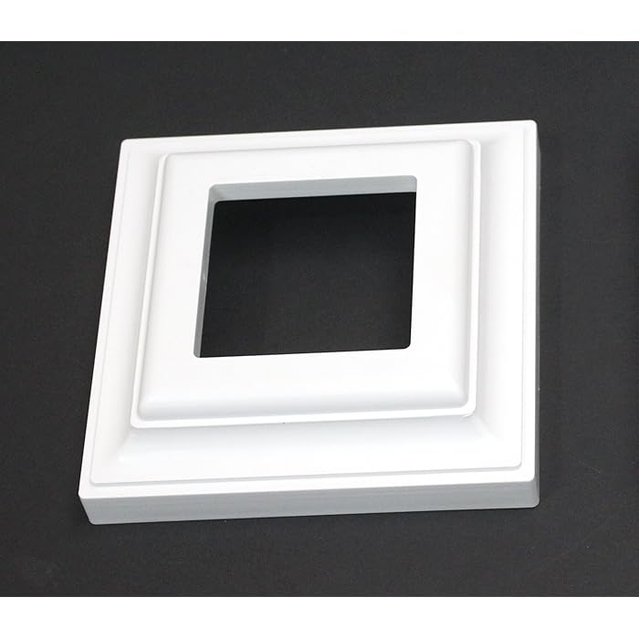 Buy JSP Manufacturing Plastic Black or White Deck Railing Column Post ...