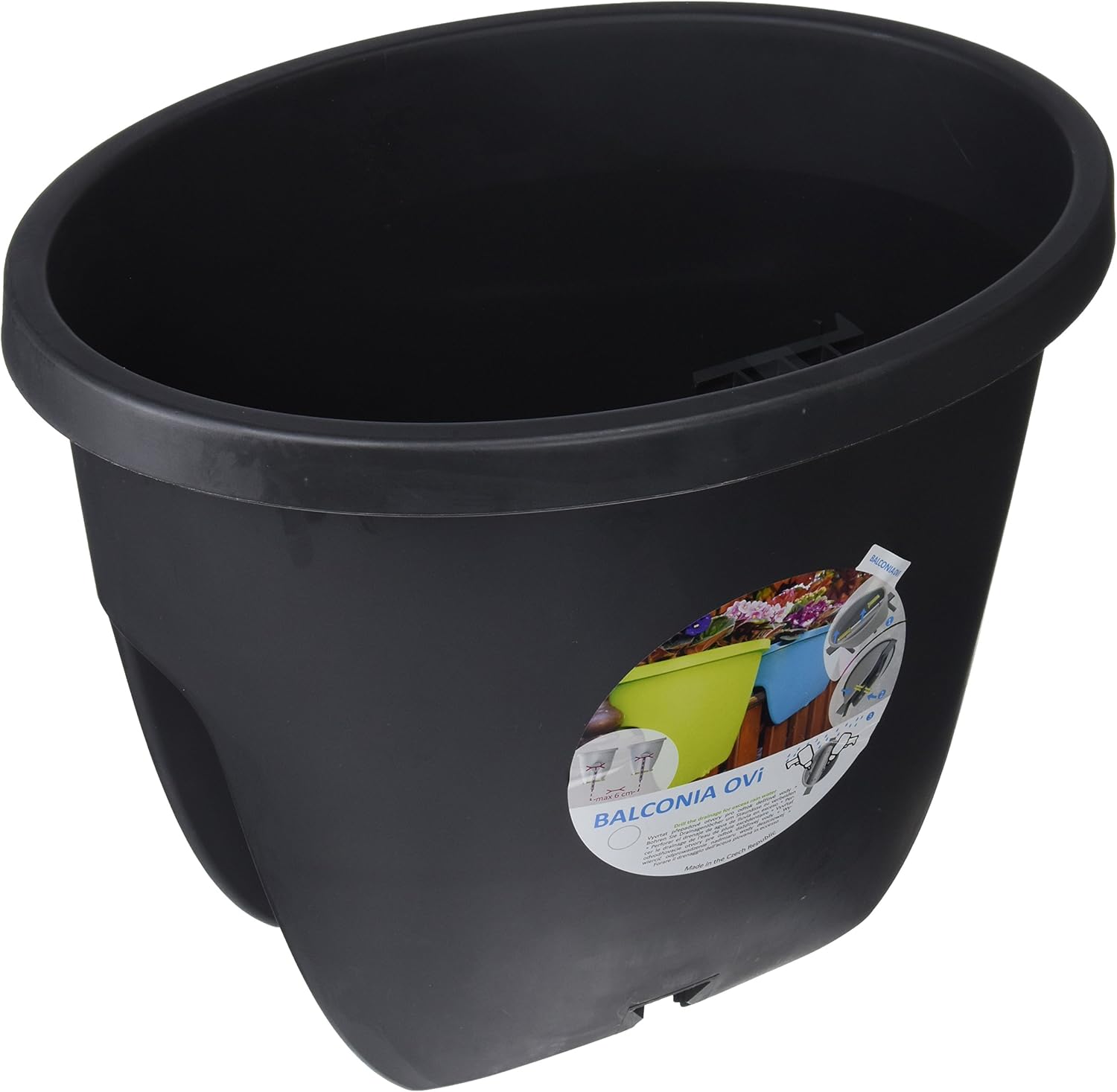 Plastkon Hanging Planter 25x45 cm Balconia Ovi Diameter 30 cm ...