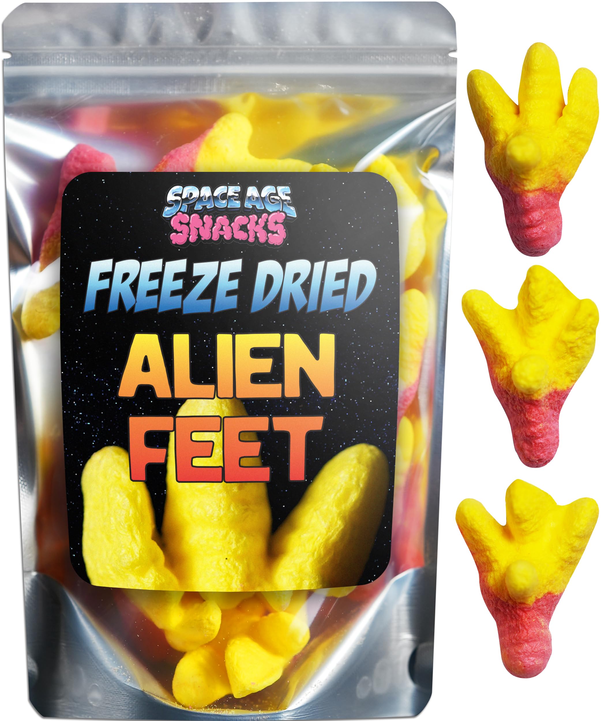 Amazon.com : Premium Freeze Dried Alien Feet - Crunchy Cherry Flavored ...
