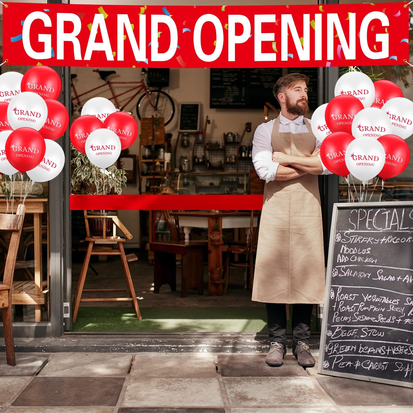 Amazon.com: 42 Pieces Grand Opening Decorations Kit Includes 1.5 x 9.8 ...