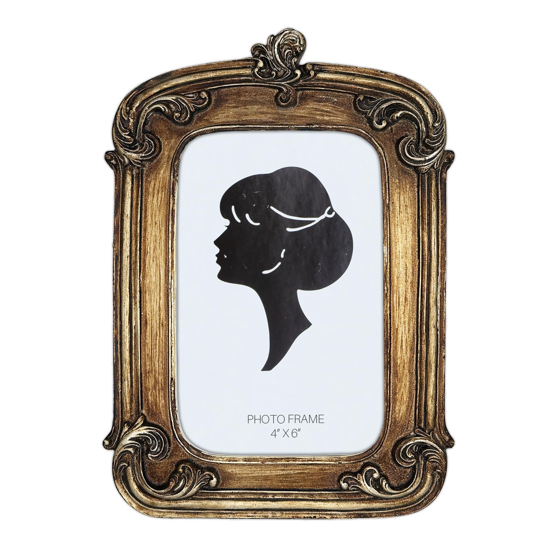Amazon.com - Daimix 4x6 Antique Gold Picture Frame, Vintage Photo ...