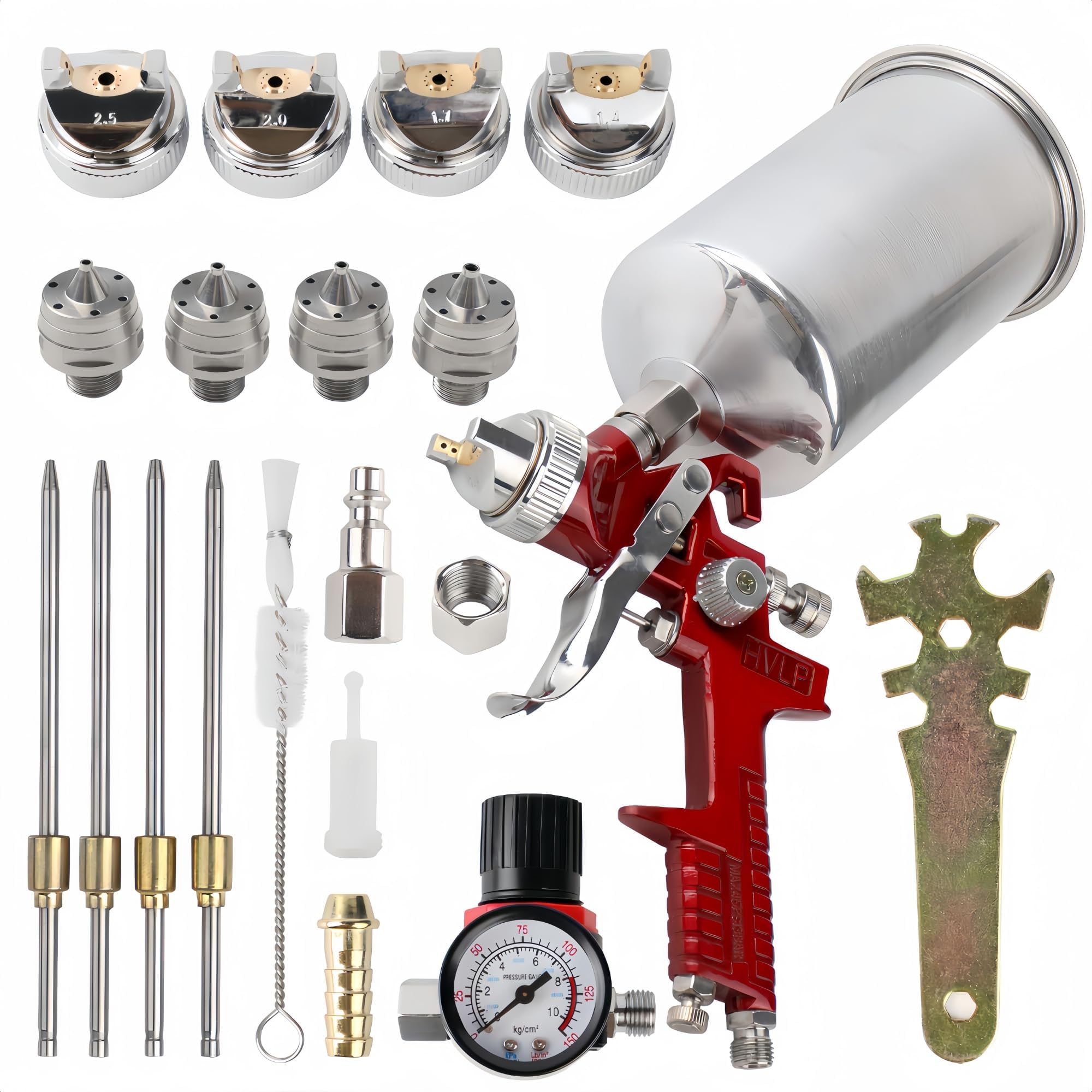 Amazon.com: Zeinlenx HVLP Gravity Feed Spray Gun, Automotive Air Paint ...