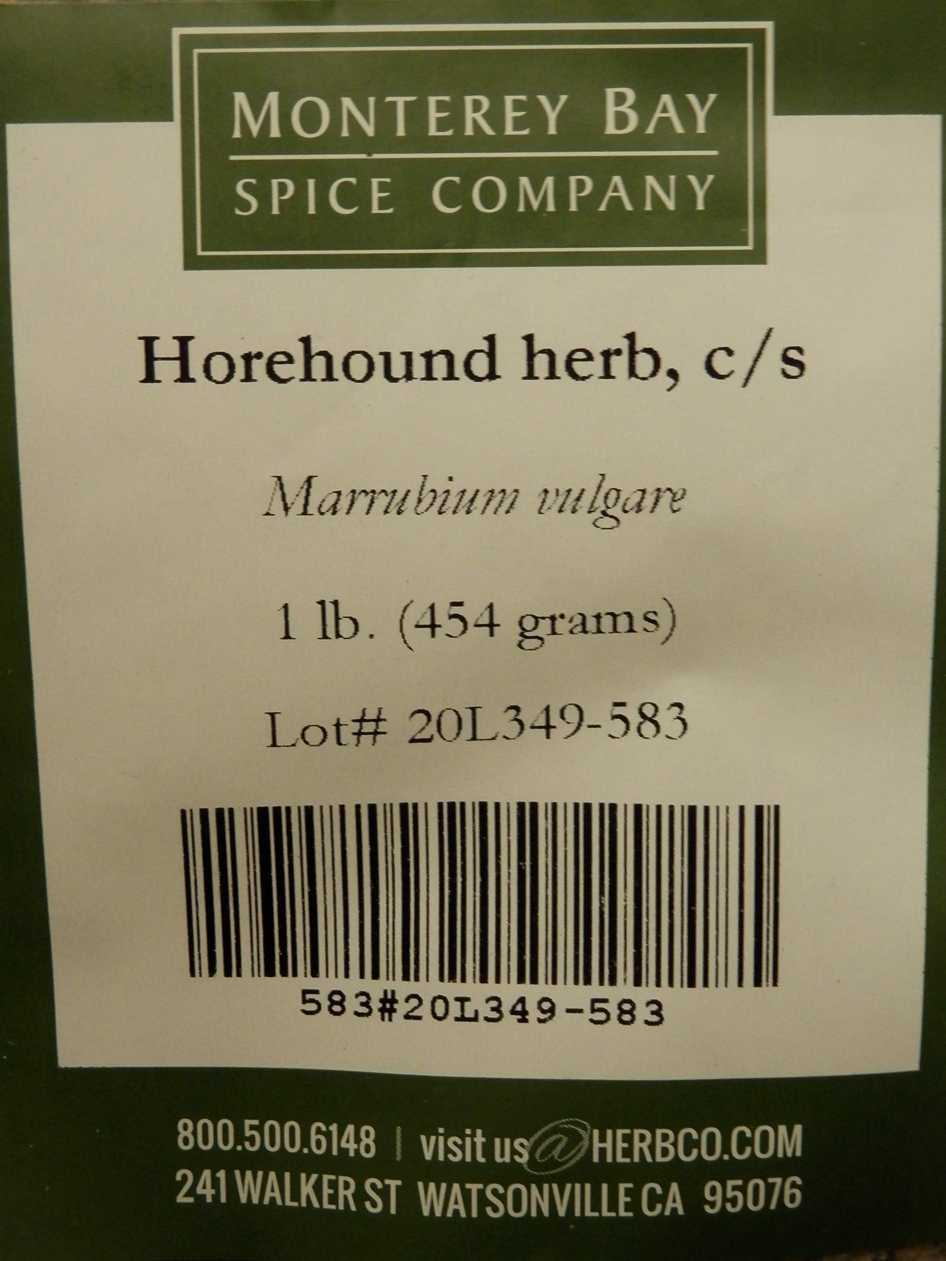 Amazon.com : Monterey Bay Herb Co. Horehound Herb Cut & Sifted | White ...