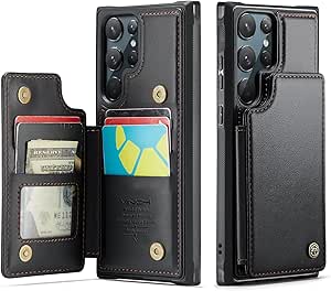 Amazon.com: Vinich for Samsung Galaxy S22 Ultra Wallet Case with Card Holder, RFID Blocking ...