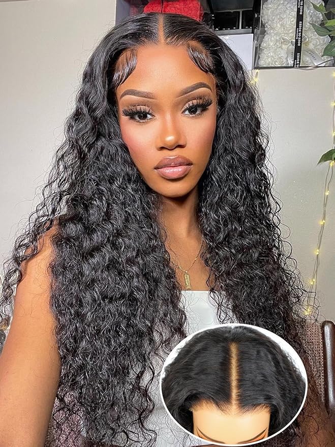 Amazon.com : BLY Glueless Wigs Human Hair 9x6 M-Cap Wig Max Parting HD ...