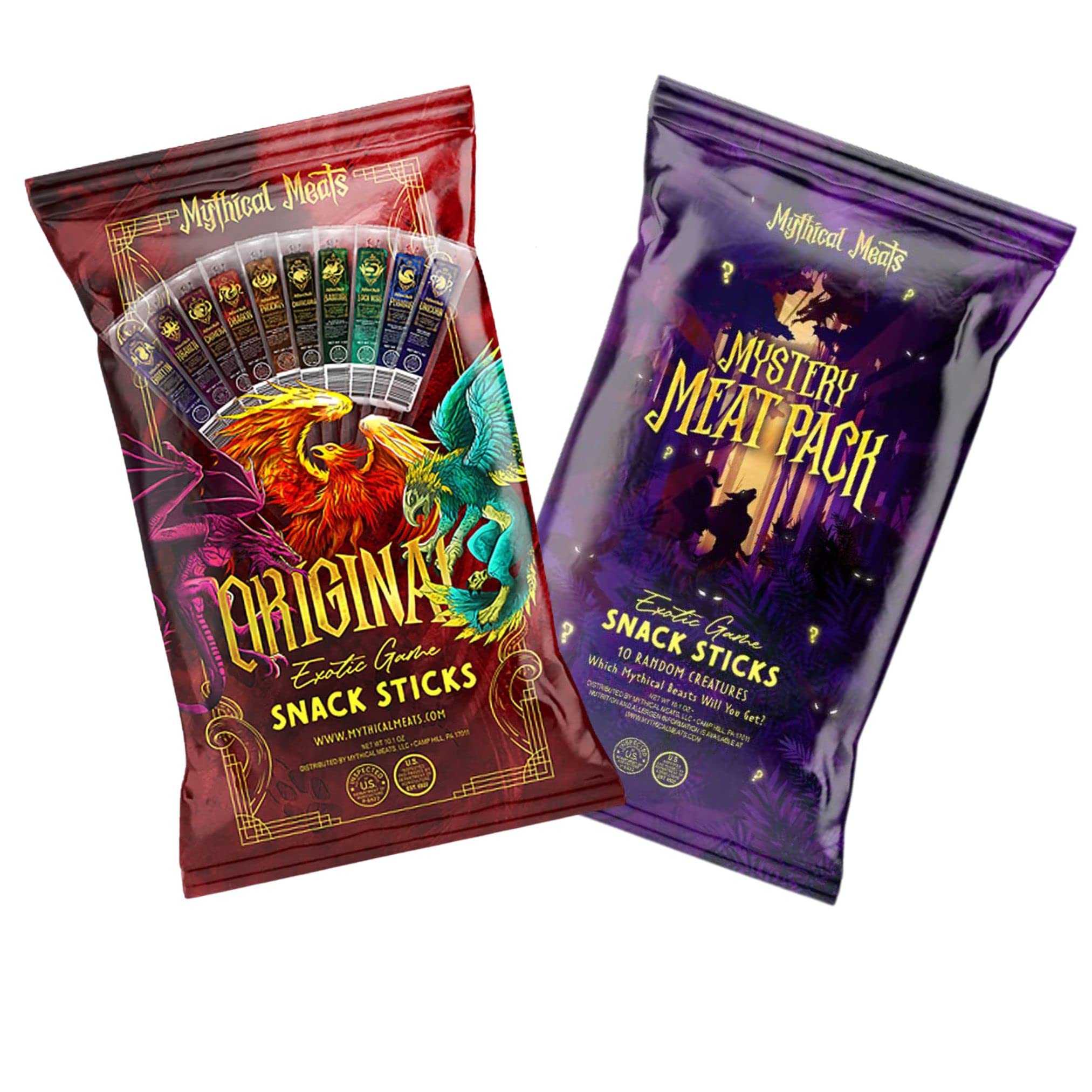 Amazon.com: Mythical Meats Original and Mystery Pack Exotic Flavor ...
