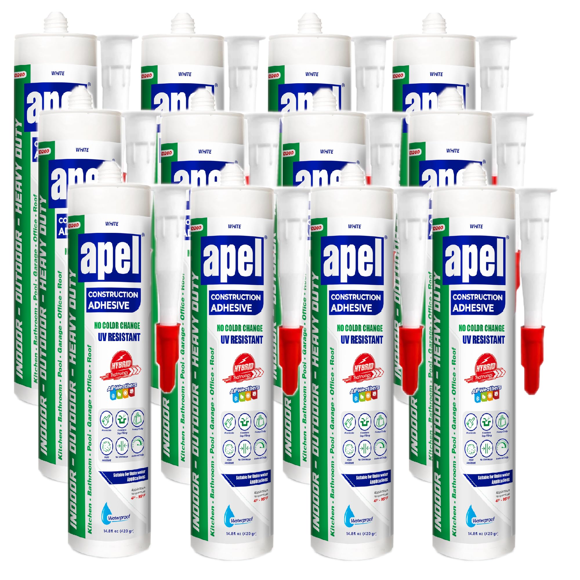 Snapklik.com : Apel HD200 Heavy Duty Construction Adhesive, Hybrid ...