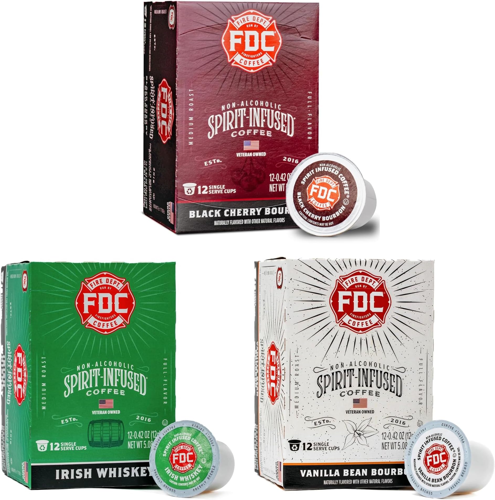Amazon.com: Fire Department Coffee - Bourbon & Whiskey Infused Coffee ...