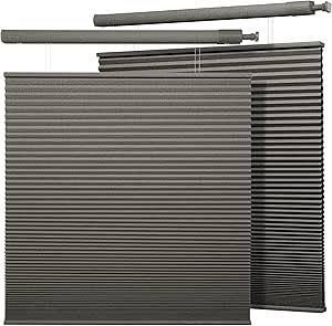 Amazon.com: HOTSOON Blackout Cellular Shades No Drill No Tools Cordless ...