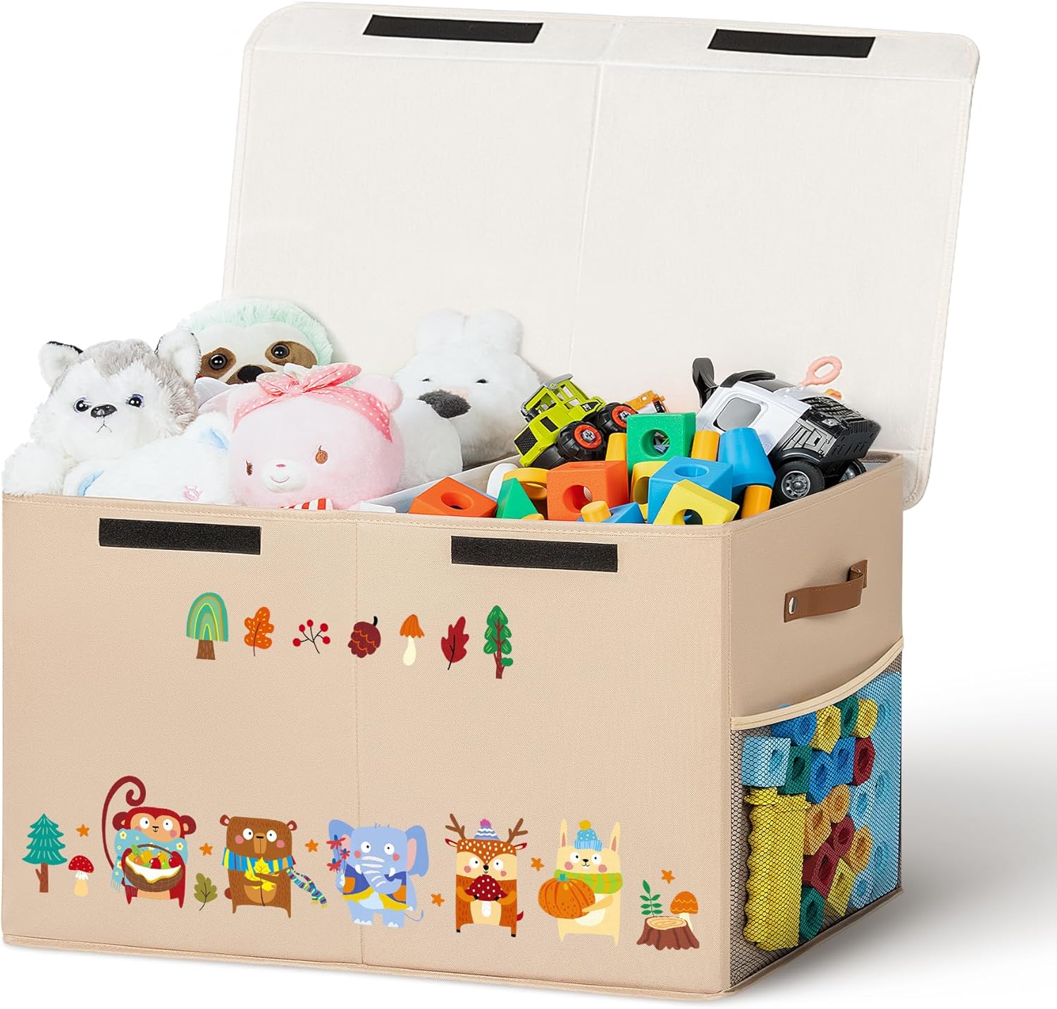 Amazon.com: ADEHMDA Toy Chest, Large Toy Box with Lid, Collapsible ...