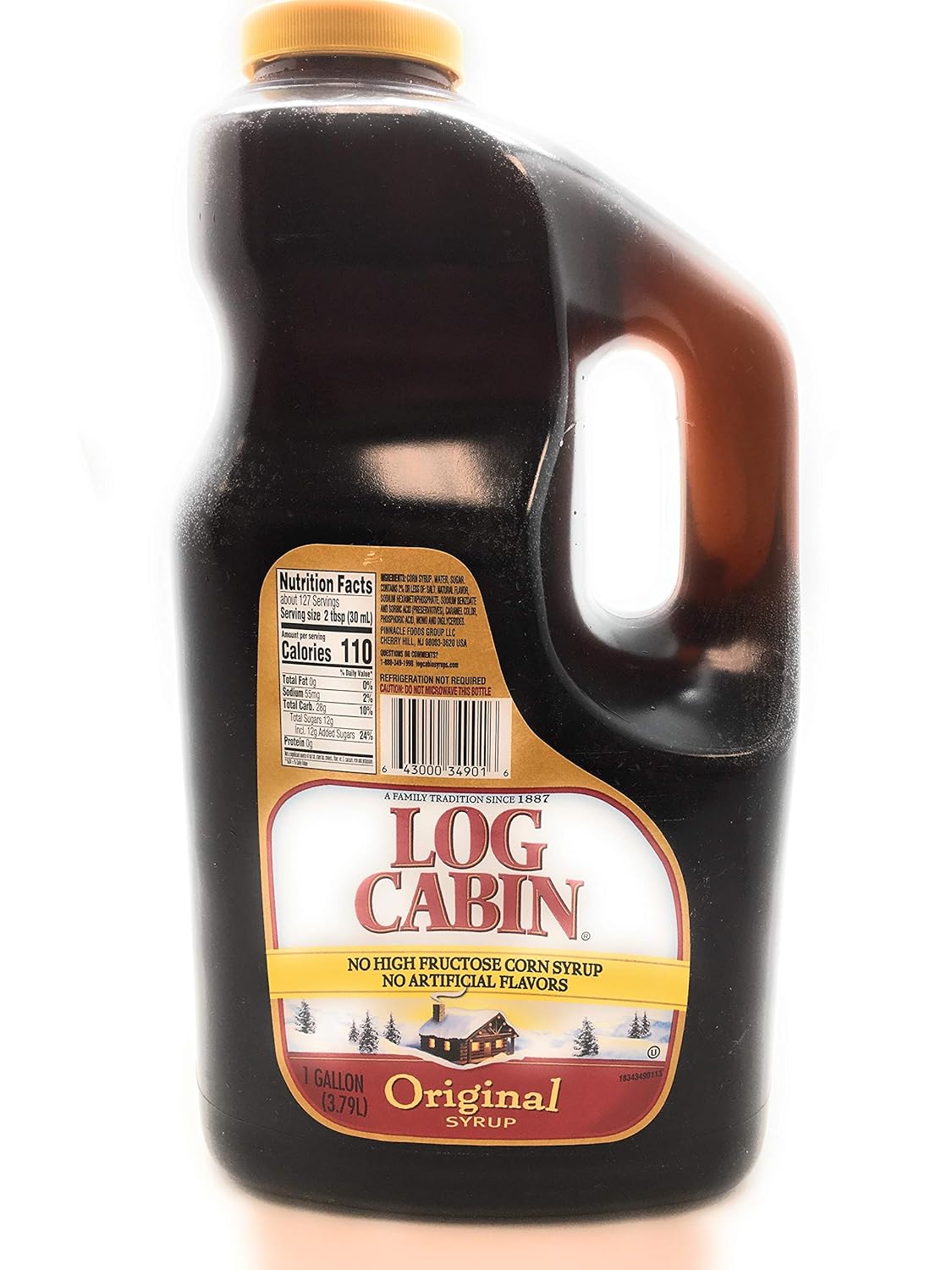 Amazon.com : Log Cabin Original Syrup - 1 Gallon : Grocery & Gourmet Food