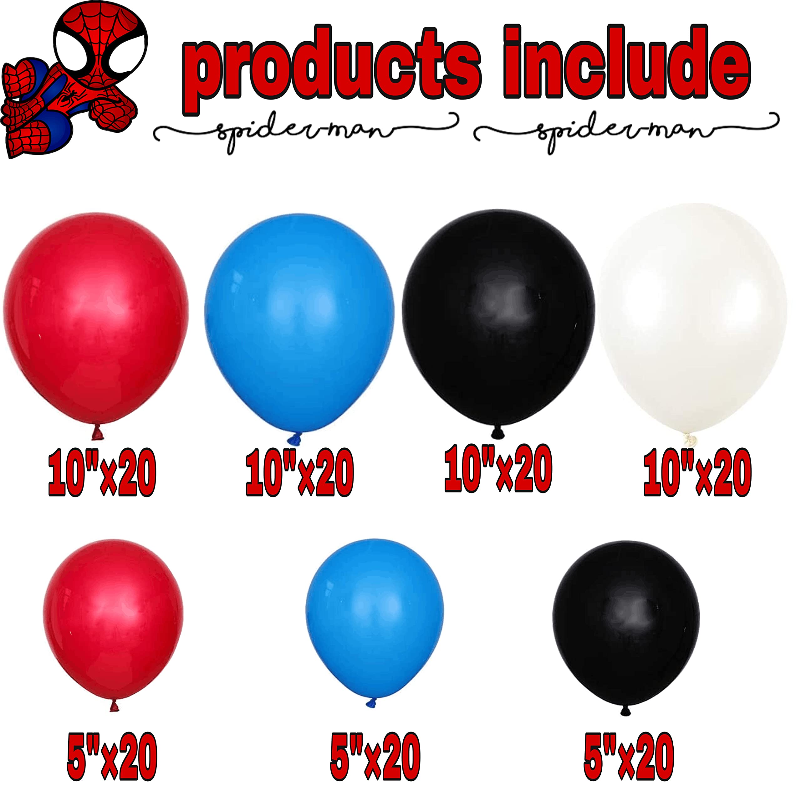Buy U B Spiderman Party Decoration Balloon Garland Set Spiderman