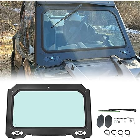 Amazon.com: ECOTRIC Full Glass Windshield W/Wiper Compatible with 2014 ...
