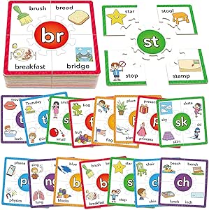Amazon.com: Torlam Phonics Puzzle, Rhyming Games Phonics Games Flash Cards for Kids Toddler ...
