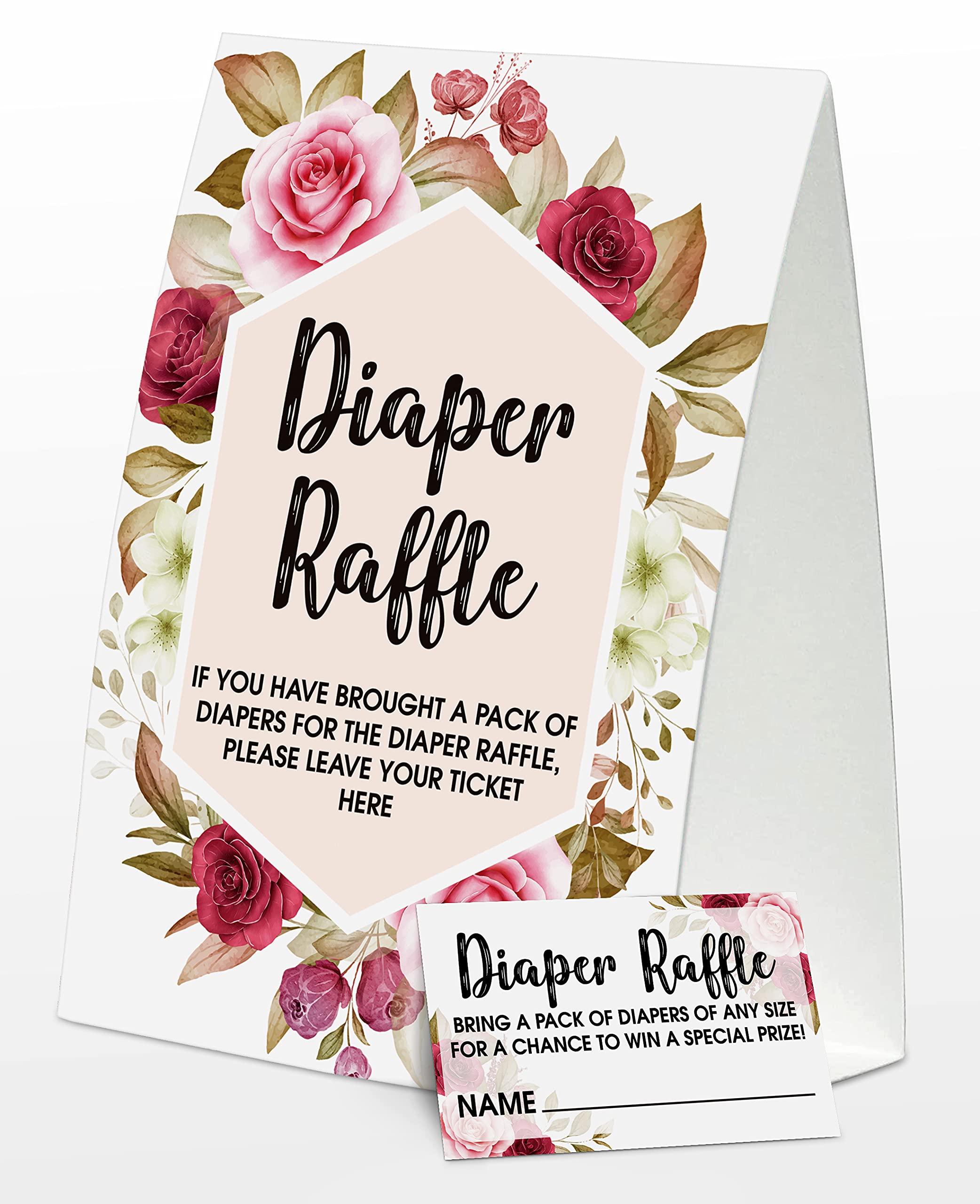 Buy Diaper Raffle Baby Shower Game, Bring A Pack Of Diapers Game Kit (1 ...