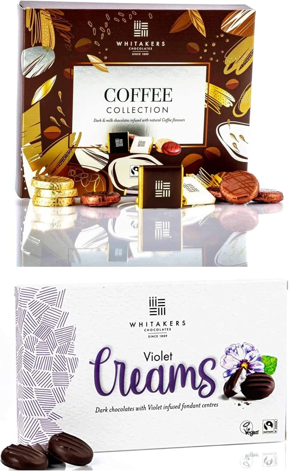Whitakers Coffee Chocolates Collection (170g) & Violet Creams ...