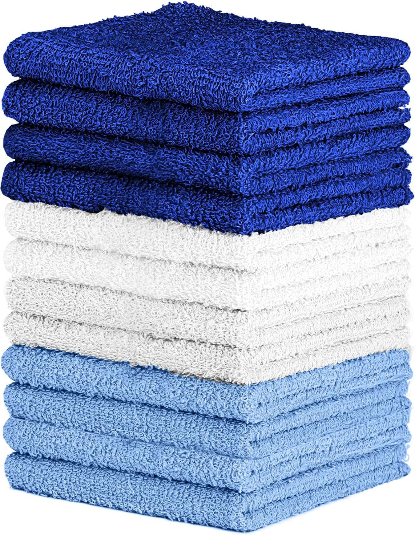Amazon.com: Towel and Linen Mart 100% Cotton - Wash Cloth Set - Flannel ...