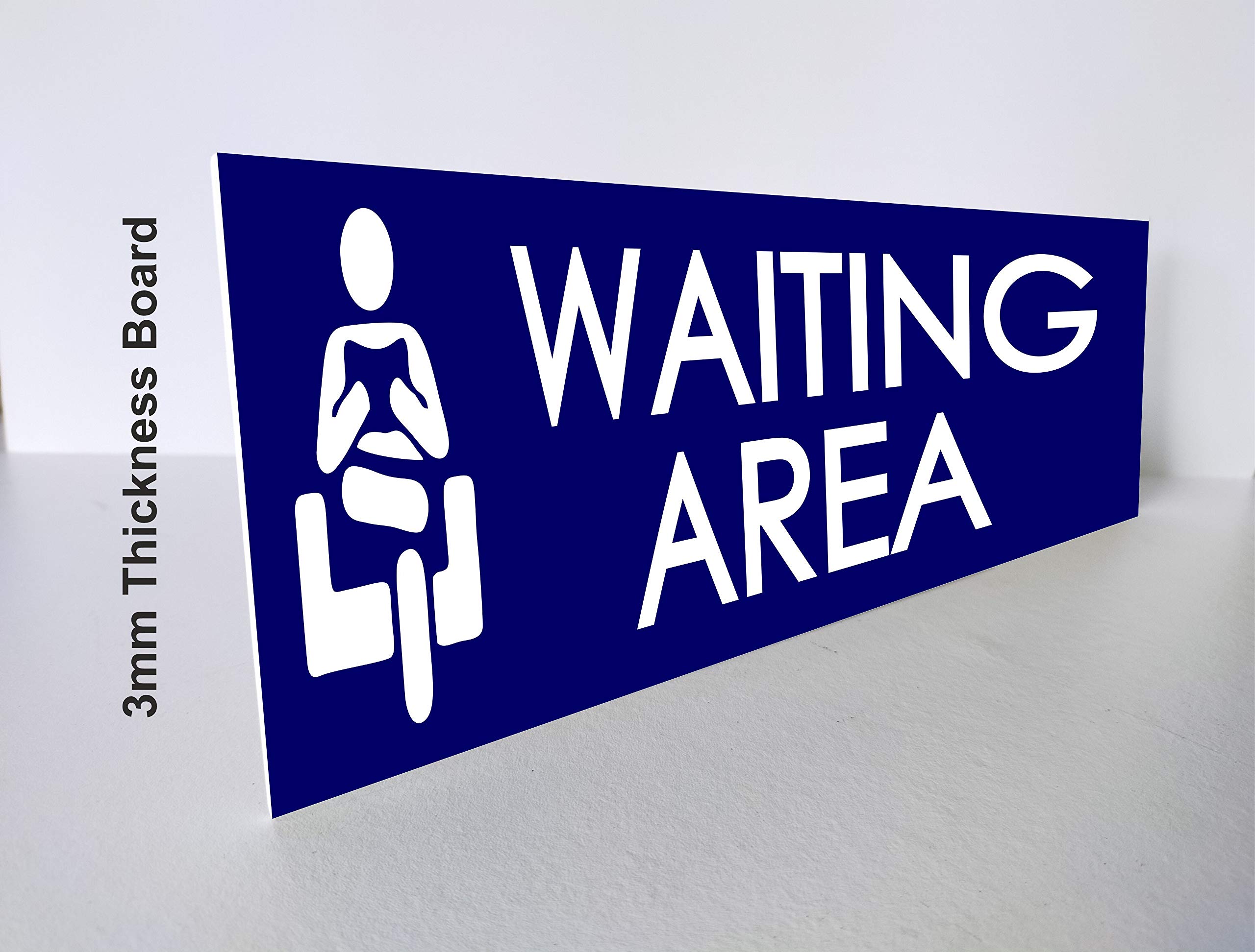 Buy SIGN EVER Waiting Area Sign Boards Office Hospital Bank Clinic ...