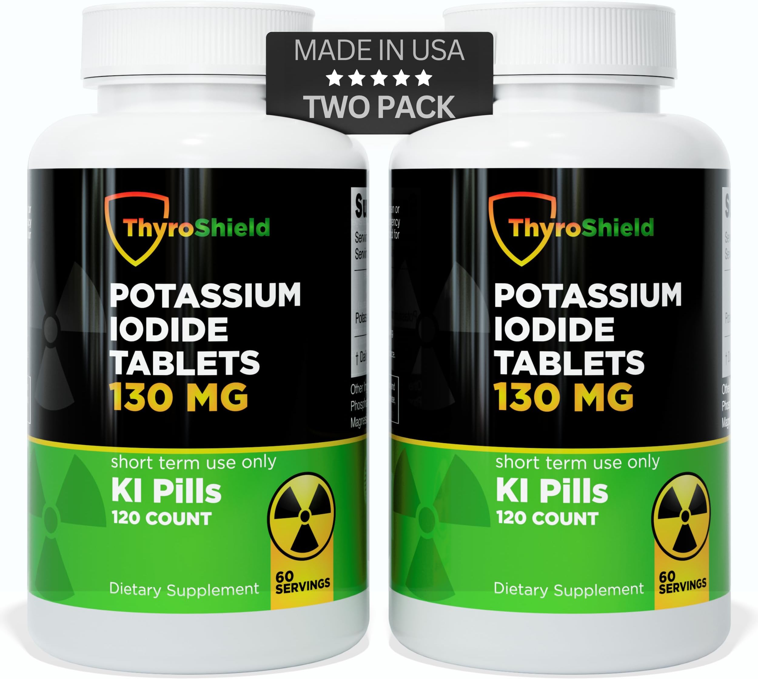 Amazon.com: iOSAT Potassium Iodide Tablets, 130 mg (14 Tablets each ...