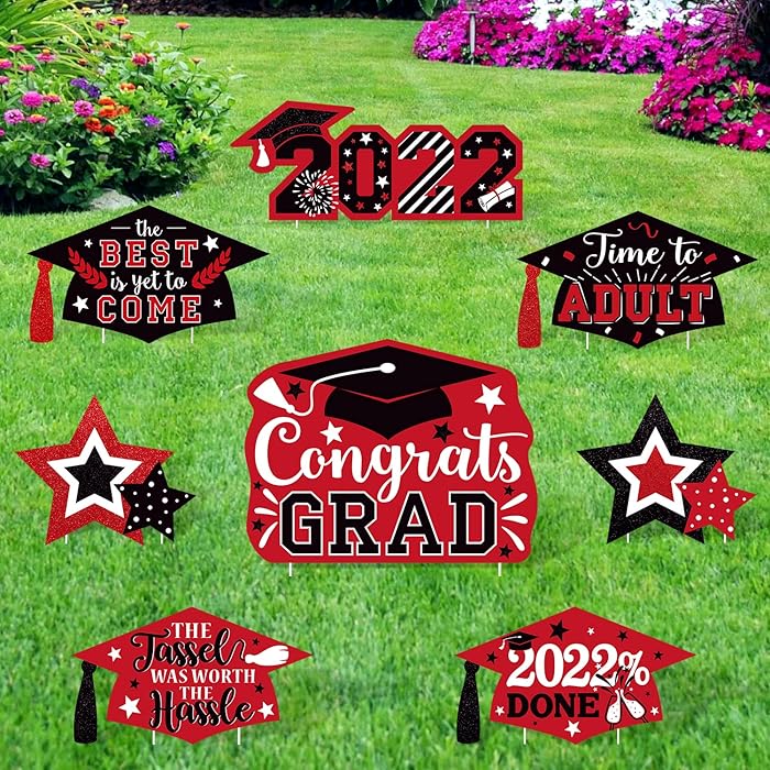 Buy Huray Rayho 2022 Graduation Yard Signs With Stakes Lawn Decorations Buy Huray Rayho 2022 Graduation Yard Signs With Stakes Lawn Decorations