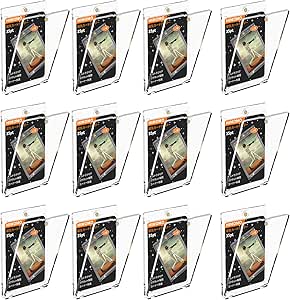 Amazon.co.jp: HIMOMO マグネットローダー 35pt カードローダー トレーディングカード UVカット 磁石式 ワンタッチ インナースリーブ付き (12枚の磁気ローダ) : ホビー