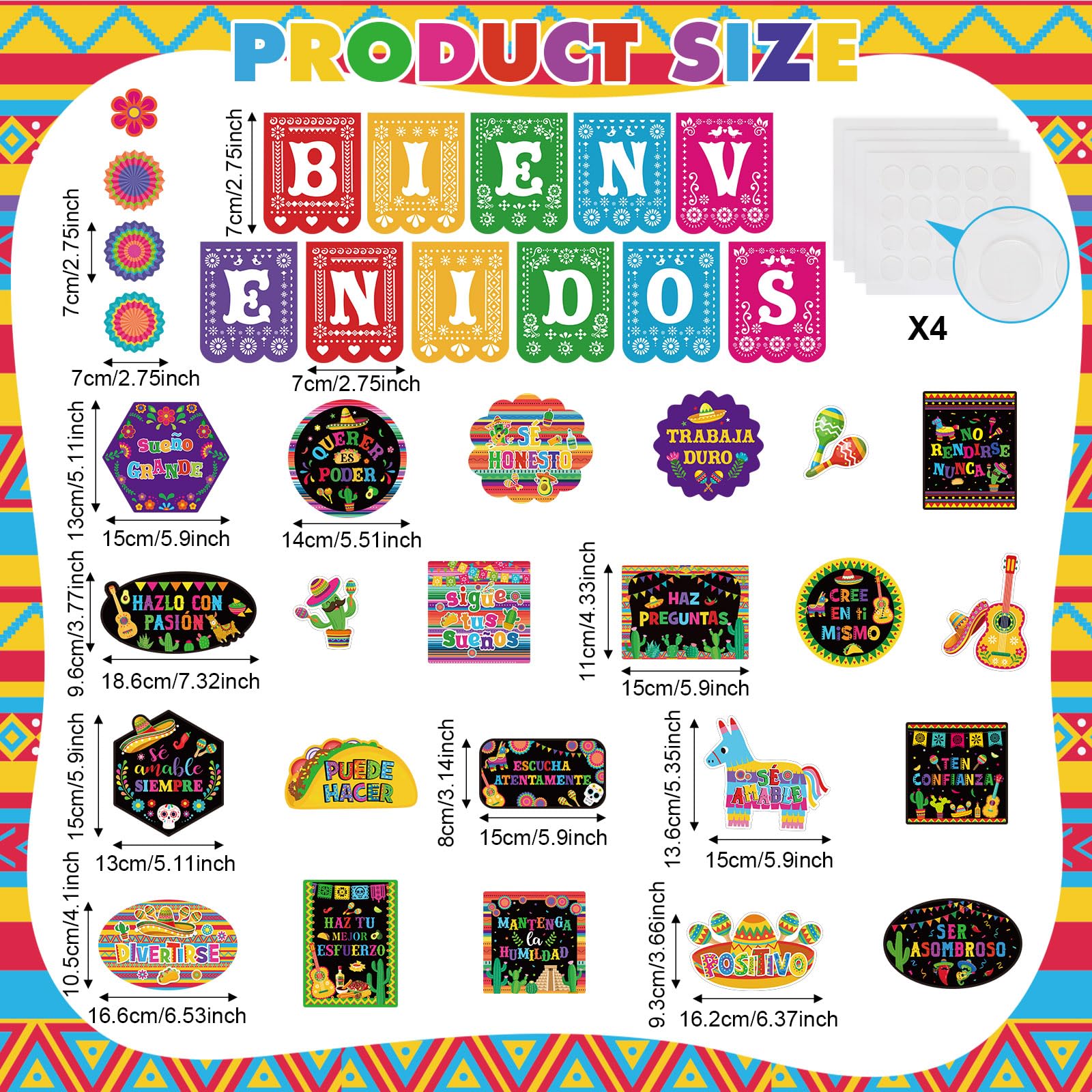 Snapklik.com : 37 Pcs Hispanic Heritage Month Bulletin Board Set ...